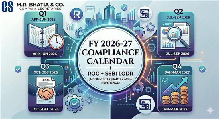 FY 2026-27 - Compliance Calendar | M. R. Bhatia & Co. | Company Secretaries